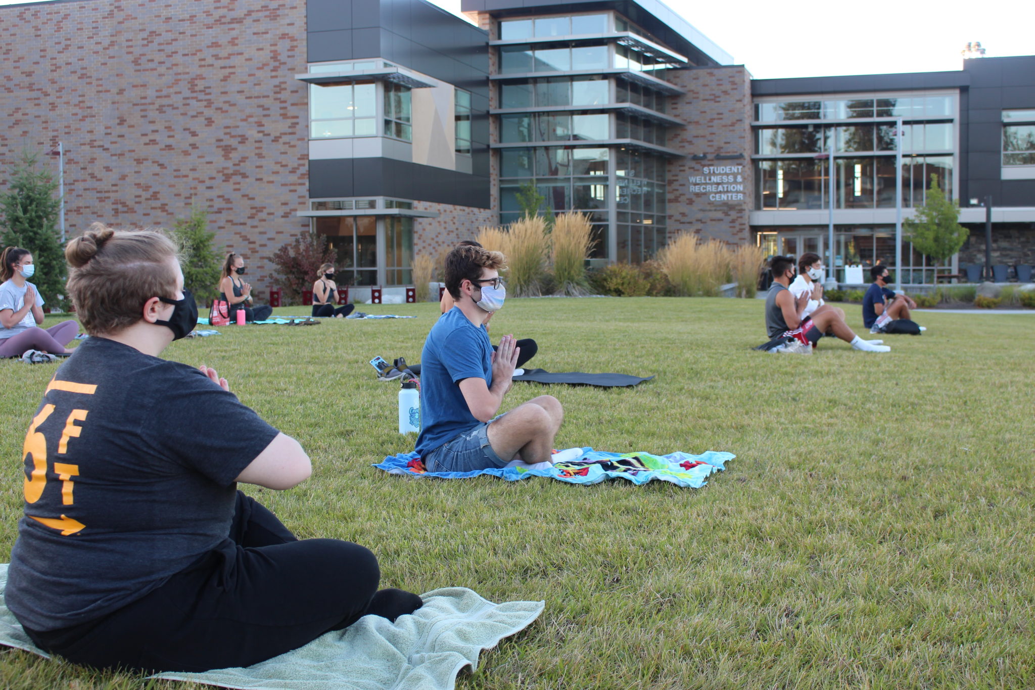 Yoga Instructor Leads Outdoor Yoga For Dorm Students - The Sentinel