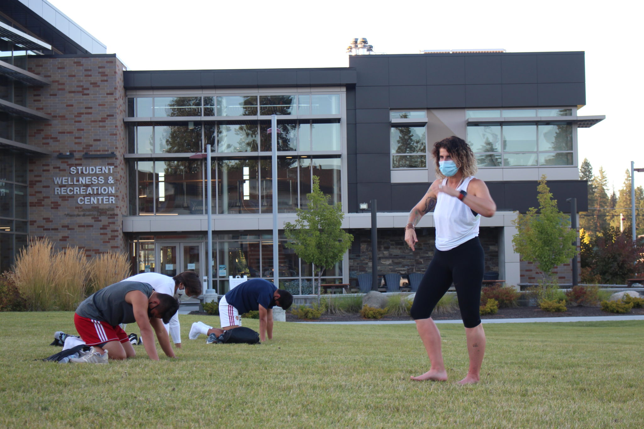 Yoga Instructor Leads Outdoor Yoga For Dorm Students - The Sentinel